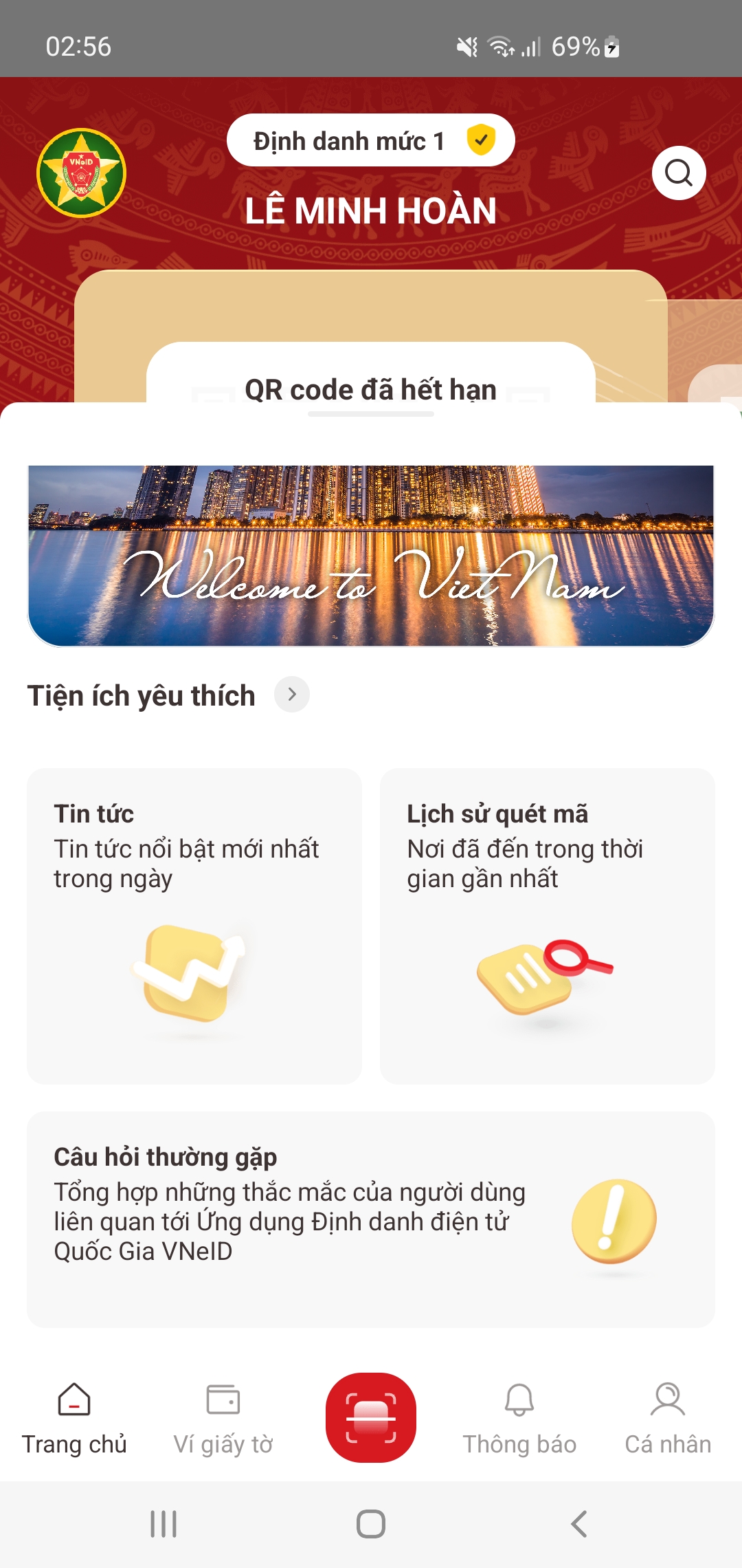 Cài đặt đăng ký kích hoạt sử dụng tài khoản định danh điện tử qua ứng ...